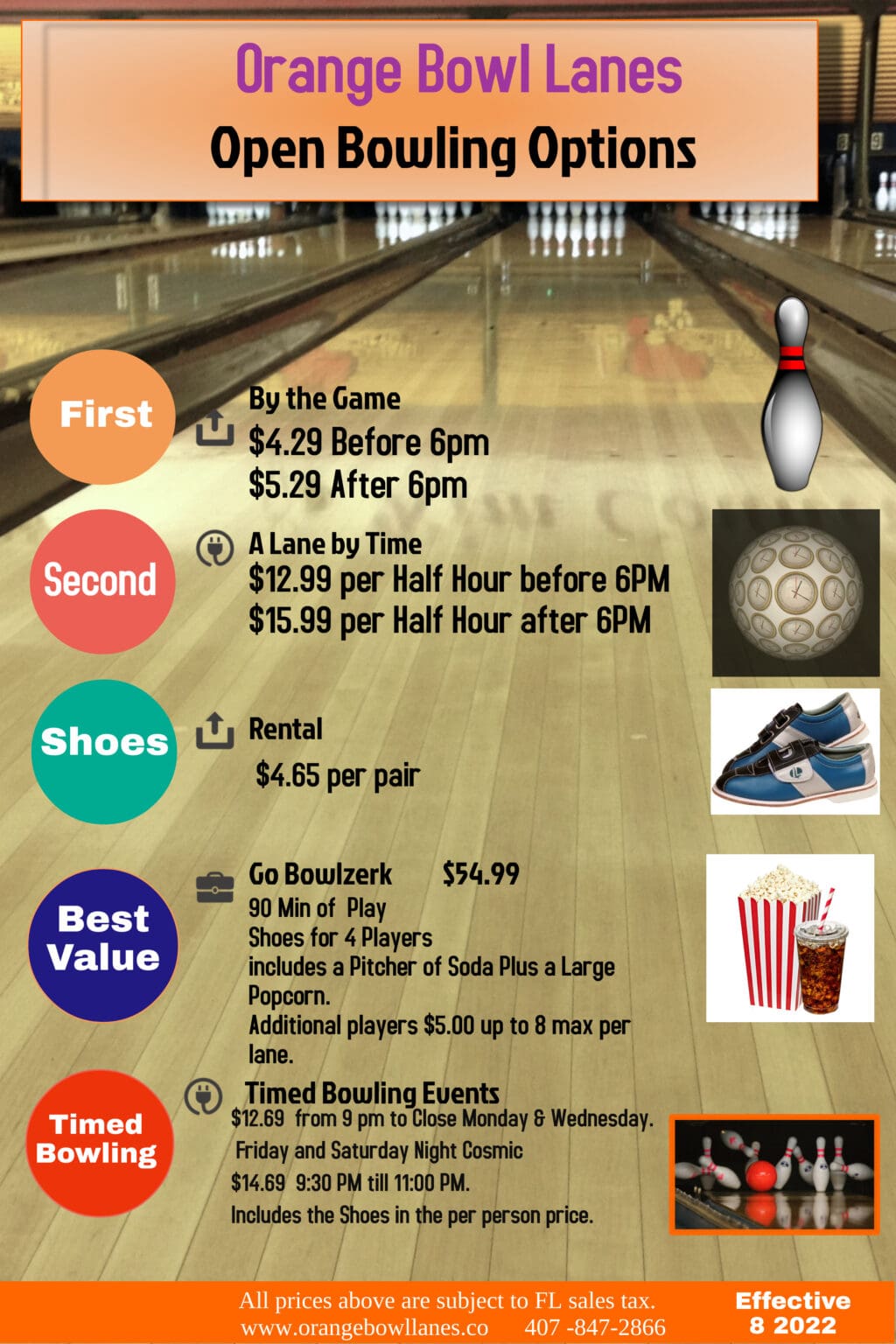 Open Bowling | Family Fun | Things To Do | Orange Bowl Lanes ...